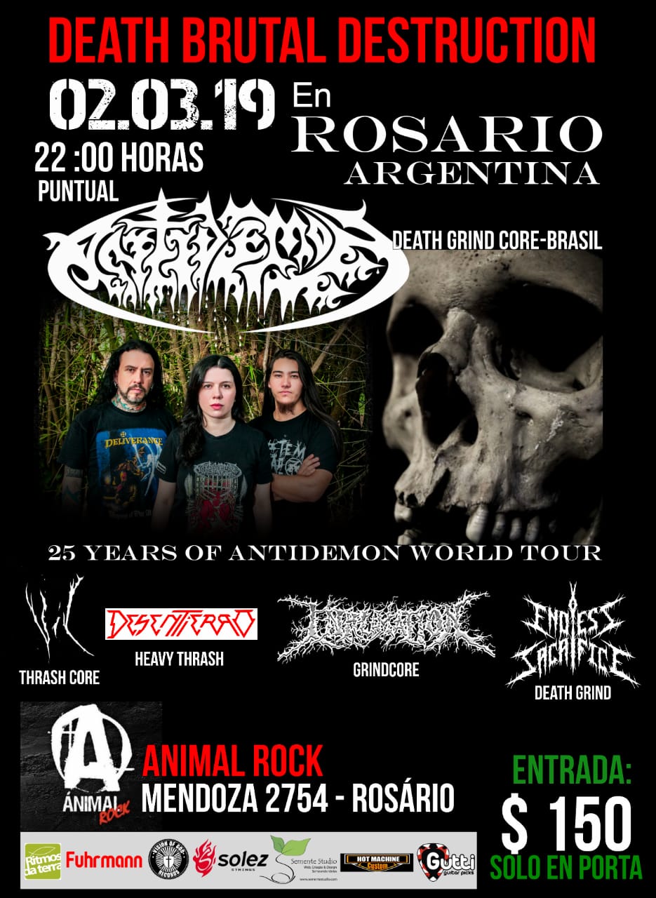 Antidemon en “Death Brutal Destruction” en Rosario, Argentina ...